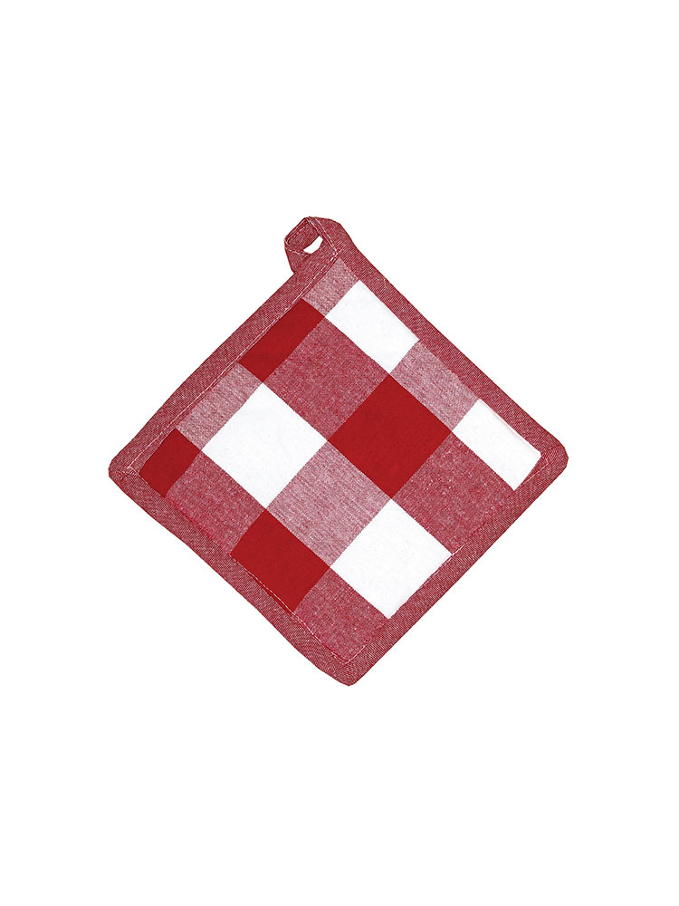 Revana Check Red Pot Holder – Devine Design
